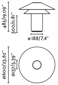 FARO 20069 - Stolní lampa SHAN 1xE27/15W/230V pergamen krémová