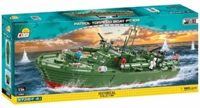 Cobi 4825 II WW Torpédový člun PT-109, 1:35, 3726 kostek, 4 figurky