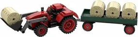 BRIXIES Plus 222.202 Velký traktor s nakladačem a přívěsem