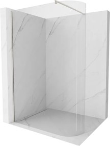 Mexen Kioto, sprchová zástěna Walk-In 80 x 200 cm, 8mm čiré sklo, broušená ocel profil, 800-080-101-97-06