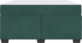 Rám postele s matrací Tmavě zelená 160 x 200 cm textil 3399299