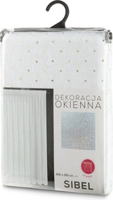 ZÁCLONA NA PÁSCE SIBEL 400X250 CM BÍLÁ