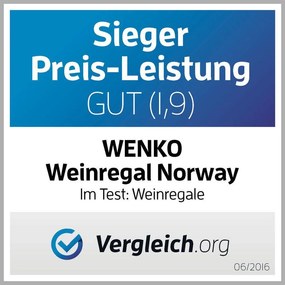 Dřevěný stojan na víno NORSKO - 12 lahví, WENKO