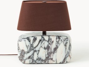 Malá stolní lampa's mramorovou podstavou Calacatta Viola Maleo