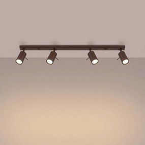 Sollux Lighting Stropní svítidlo RING 4L hnědé