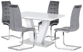 Jídelní stůl rozkládací 120+40x80 cm AUTRONIC HT-510 WT bílá