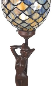 Stolní vitrážová lampa Tiffany Femme – 21x21x51 cm