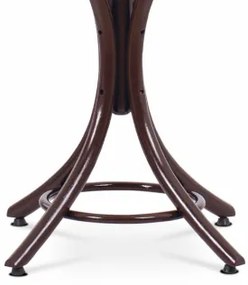 Dřevěný stojanový věšák, tmavě hnědý lak, 186 cm, F-2059 BR