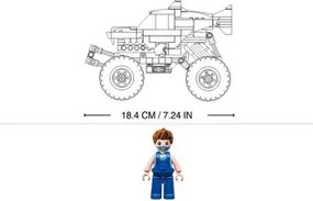 Sluban Power Bricks Natahovací Off-road Modrý Žralok
