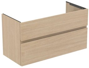 Ideal Standard Finesse - Umyvadlová skříňka, 100x44x55 cm, 2 zásuvky, bílý dub E3388US