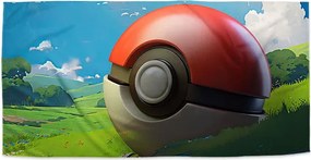Sablio Ručník Pokemon ball Krajina - 50x100 cm