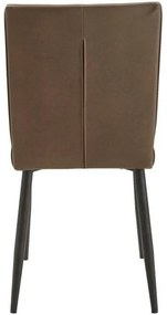 Danish style Jídelní židle Fona (SET 2 ks), hnědá