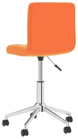 Petromila Otočná jídelní židle oranžová umělá kůže