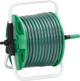 Volně stojící zelený hadicový naviják s 30m hadicí PVC 3281508