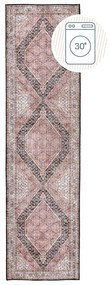 Růžový pratelný běhoun 60x230 cm Briony Traditional – Flair Rugs