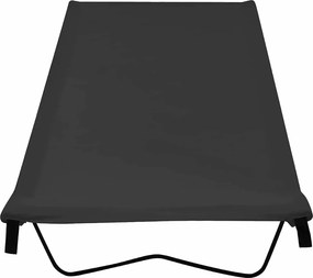 Kempingová postel 180 x 60 x 19 cm oxfordská látka ocel černá 312479