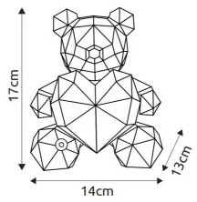 Globo 28058K - LED Stmívatelná stolní dekorace BRONDAR LED/3W/5V 1200 mAh medvěd