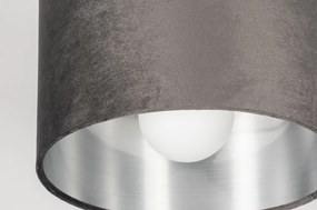 Stropní designové svítidlo Wildmore Grey and Silver 25