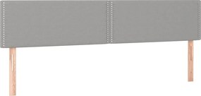 Box spring postel s matrací světle šedá 120x190 cm textil 3269923