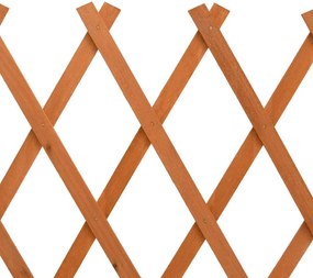 Zahradní trelážový plot oranžový 150 x 80 cm masivní jedle 314826