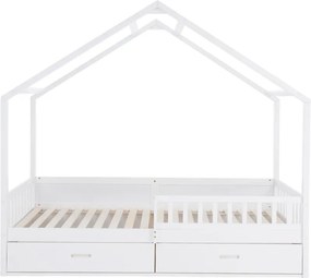 Postel Montessori BIANKA 90x200, masiv bílá Kondela 0000396817