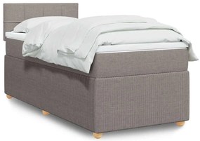 Box spring postel s matrací taupe 90x200 cm textil 3289643