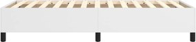 Rám postele s boxspringem bílý 90 x 190 cm umělá kůže 3121018