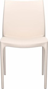 vidaXL Zahradní židle 2 ks 50 x 46 x 80 cm polypropylen [364733] Barva: krémová