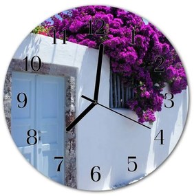Nástěnné hodiny obrazové na skle - Provence