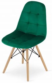 Sametová židle ANKARA zelená