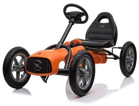 Baby Mix Dětská šlapací motokára Go-kart Buggy, oranžová