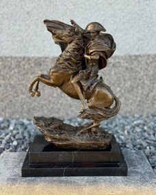 Bronzová socha - Napoleon na koni figurka vojevůdce