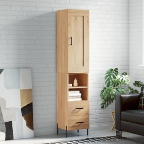 vidaXL Skříň highboard 34,5 x 34 x 180 cm kompozitní dřevo [3200269] Barva: dub sonoma