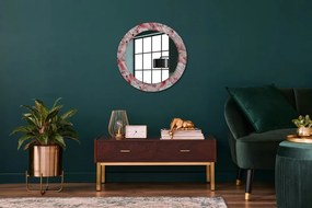 Kulaté dekorativní zrcadlo na zeď Planoucí vzor fi 60 cm