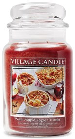 Village Candle Vonná svíčka Jablečný koláč s javorovým sirupem - Warm Maple Apple Crumble, 602 g