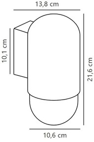 Nordlux - Venkovní nástěnné svítidlo HEKA 1xE27/60W/230V IP54 černá