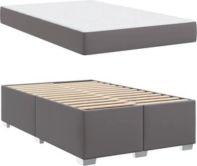 Rám postele Šedá 120 x 190 cm PVC 3399232
