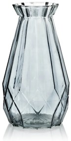 Skleněná váza Serenite 25 cm nebeská šedá