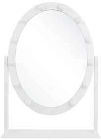 LED zrcadlo 50 x 60 cm bílé ROSTRENEN Beliani