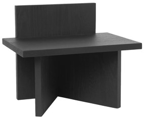 FERM LIVING Stolička Oblique, Black Ash