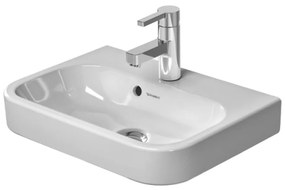 Duravit Happy D.2 - Umývátko do nábytku, 1 otvor pro armaturu propíchnutý, 50 x 36 cm, bílé 0710500000