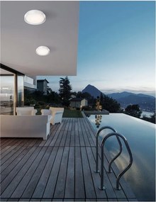 NV 9944602 Venkovní stropní svítidlo OLIVER bílý hliník akrylový difuzor LED 20W 3000K 100-240V 92st. IP65 - NOVA LUCE