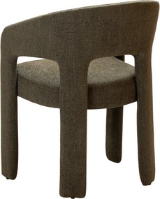 Khaki jídelní křeslo s područkami Splendor – DAN-FORM Denmark