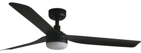 FARO Barcelona FARO 33815WT-21-LED Stm. str. vent. PUNT M LED/18W/230V černá pr. 132 cm WT + DO 33815T21
