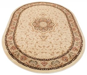 Oválný koberec YESEMEK 5071A krémový Rozměr: 200x300 cm