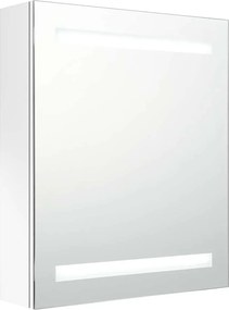 LED koupelnová skříňka se zrcadlem zářivě bílá 50 x 14 x 60 cm 326486