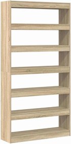 Knihovna 6 úrovní 100 x 30 x 198 cm Kompozitní dřevo Sonoma dub 3333926