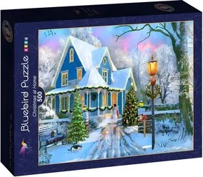 BLUEBIRD Puzzle Doma o Vánocích / 500 dílků / 47,8 x 34,2 cm