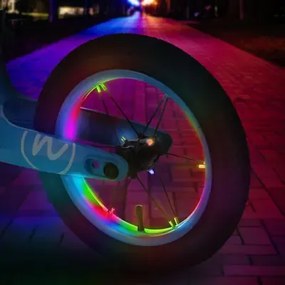NILS Fun RB901 Dětské odrážedlo s 12" pumpovanými koly a LED modré