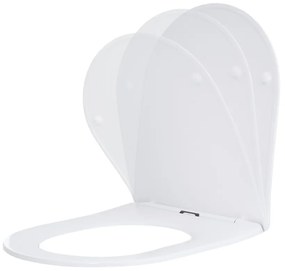 Gamma Magro, toaletní WC sedátko 438x361mm z duroplastu s pomalým zavíráním, bílá, GMA-MAGRO